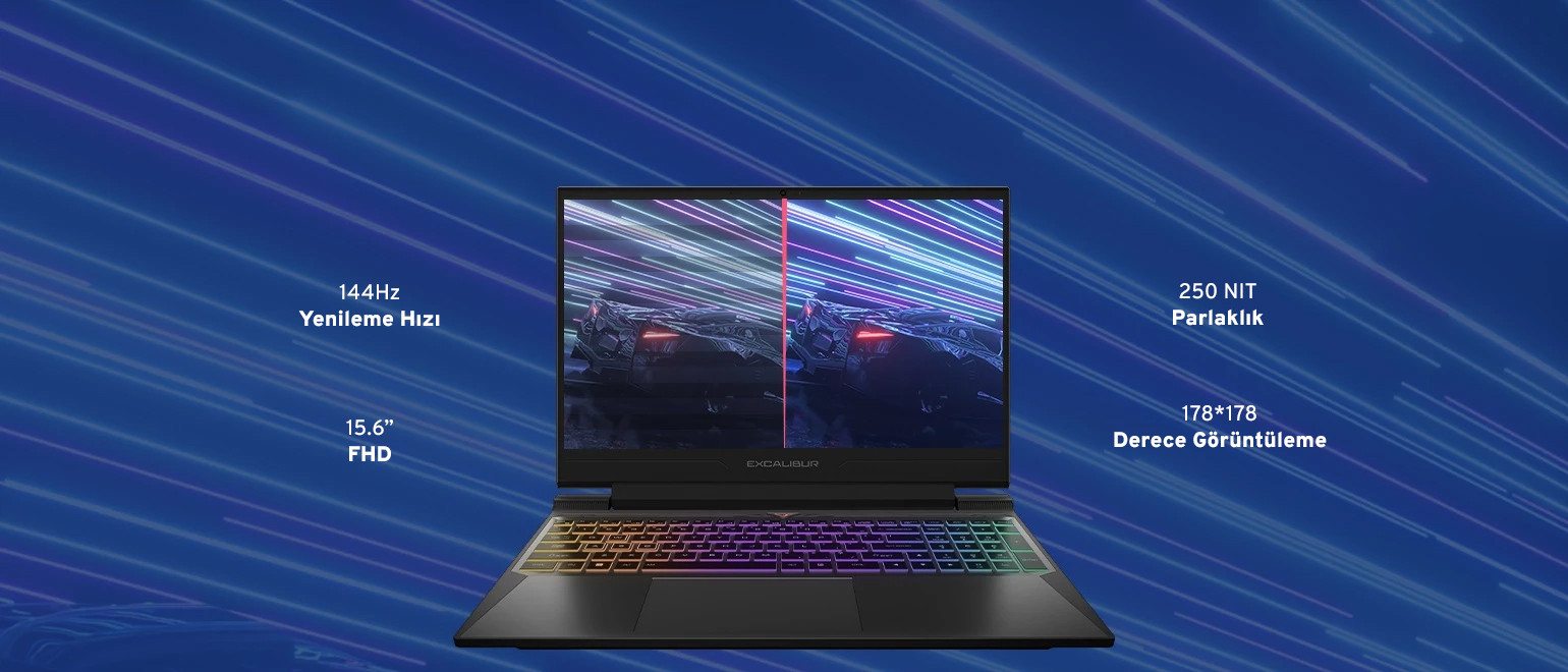 Excalibur G870 Gaming Laptop - Üstün Performans | Casper