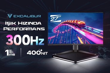 Excalibur 27'' Curved 300Hz Gaming Monitör